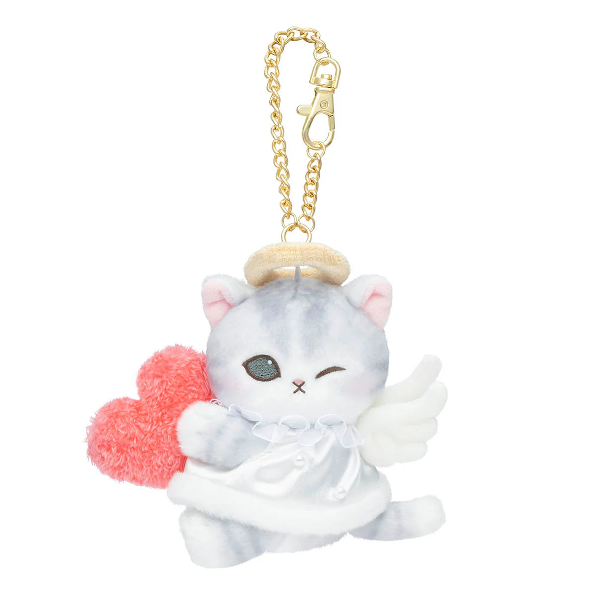 [GRAY] "Mofusand Cupid & Angel Series" Plush Keychain – Rosey’s Kawaii Shop
