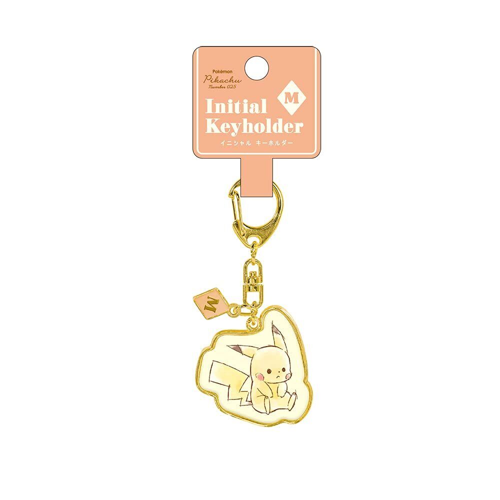 [LETTER M] "Pokemon Pikachu Initial" Keychain – Rosey’s Kawaii Shop
