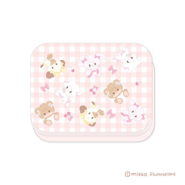 [PINK] "Mikko Illustrations" Accessory Case – Rosey’s Kawaii Shop