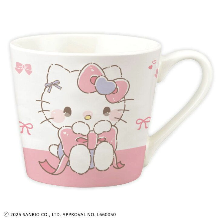 [HELLO KITTY] "Sanrio Happy Ribbon" Mug – Rosey’s Kawaii Shop