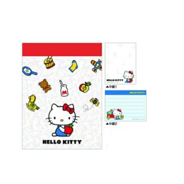 [WHITE] "Hello Kitty Study" Small Memo Pad – Rosey’s Kawaii Shop